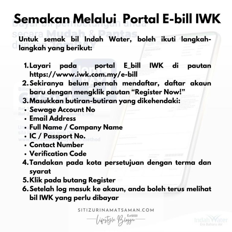Indah Water Cara Mudah Semak Dan Bayar E-Bill IWK 2023